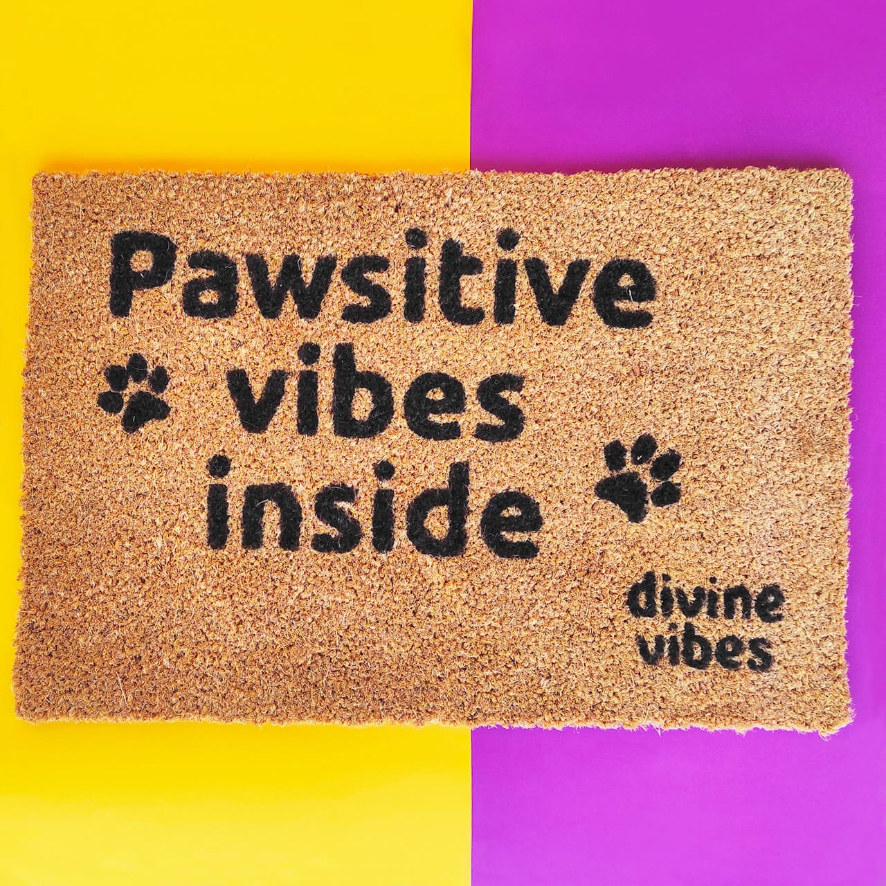 Doormat Imperial “Pawsitive Vibes Inside”